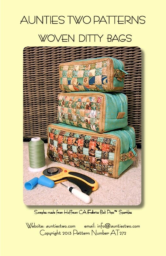Aunties Two Patterns - Woven Ditty Bags - Wingspan Crafts
