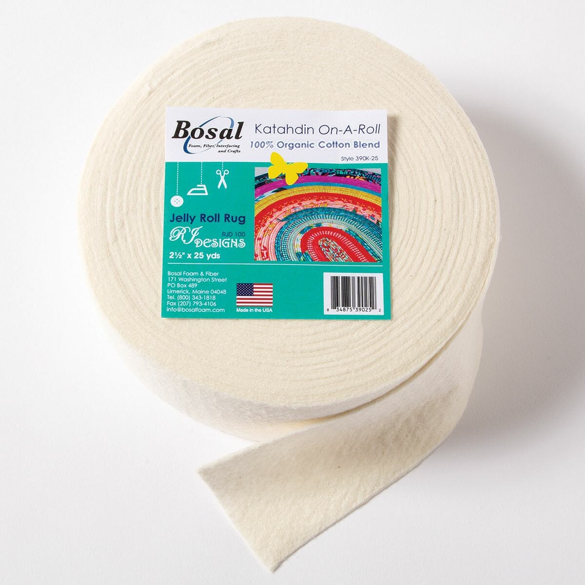 Cotton Batting On A Roll - 2 1/2" x 25yd - Wingspan Crafts