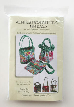 Aunties Two Patterns - Mini Bags Kit - Wingspan Crafts