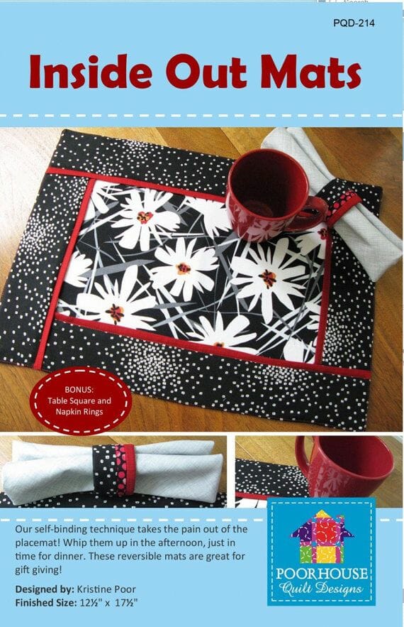 Poor House Quilt Designs - Inside Out Mats Kit - Wingspan Crafts