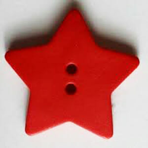 Small Red Star Buttons