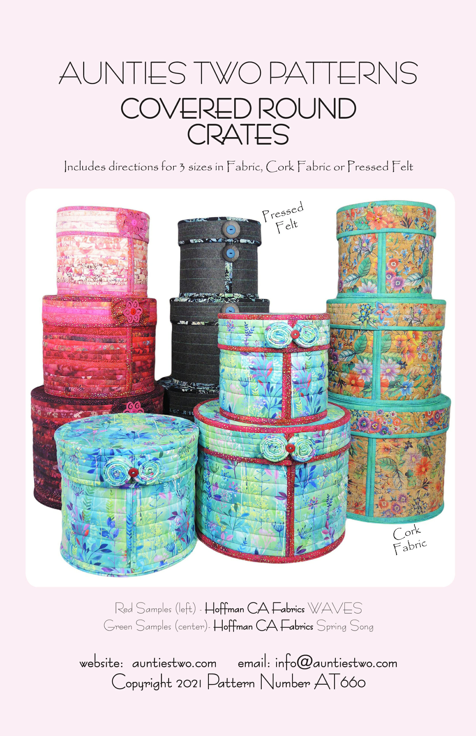 AT660 Covered Round Crates - Wingspan Crafts